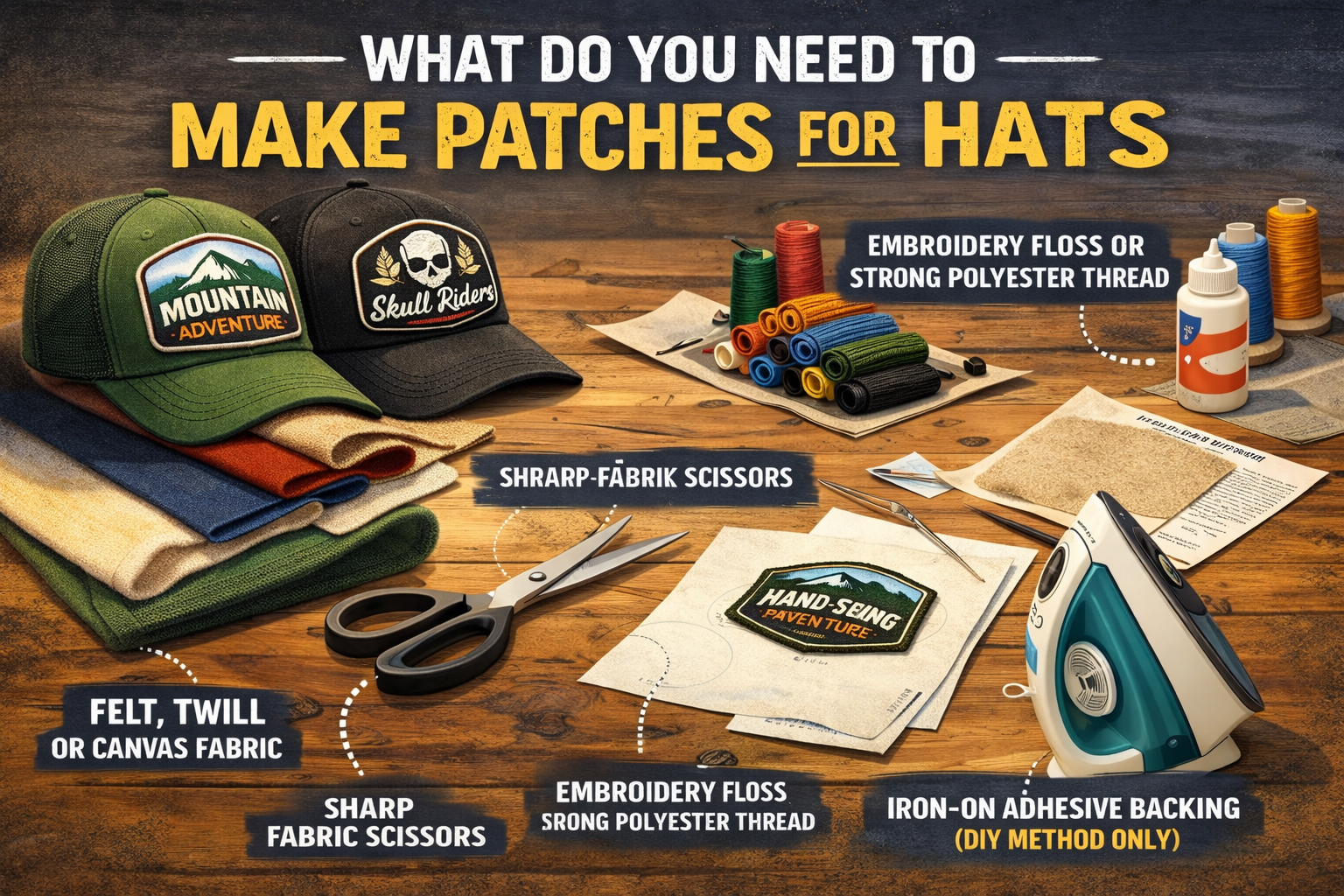🎩Learn how to make Your Own Patches for Hats - DIY 🎩 – Rush Patch
